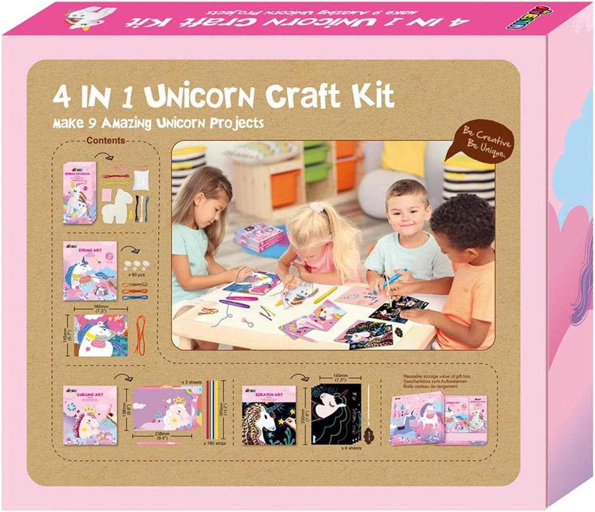 4 in 1 Unicorn Craft Kit – Bambola Juguetes