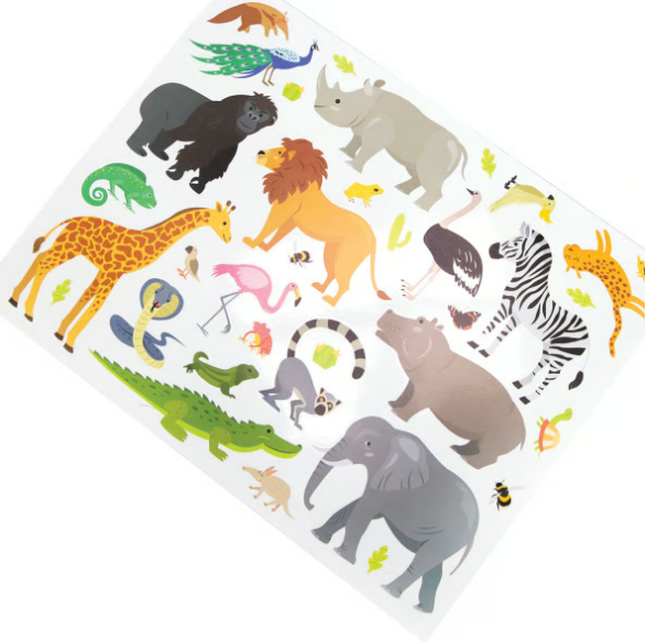 Made by Me! Helpful Hints Repositionable Animals Sticker Book – Bambola ...