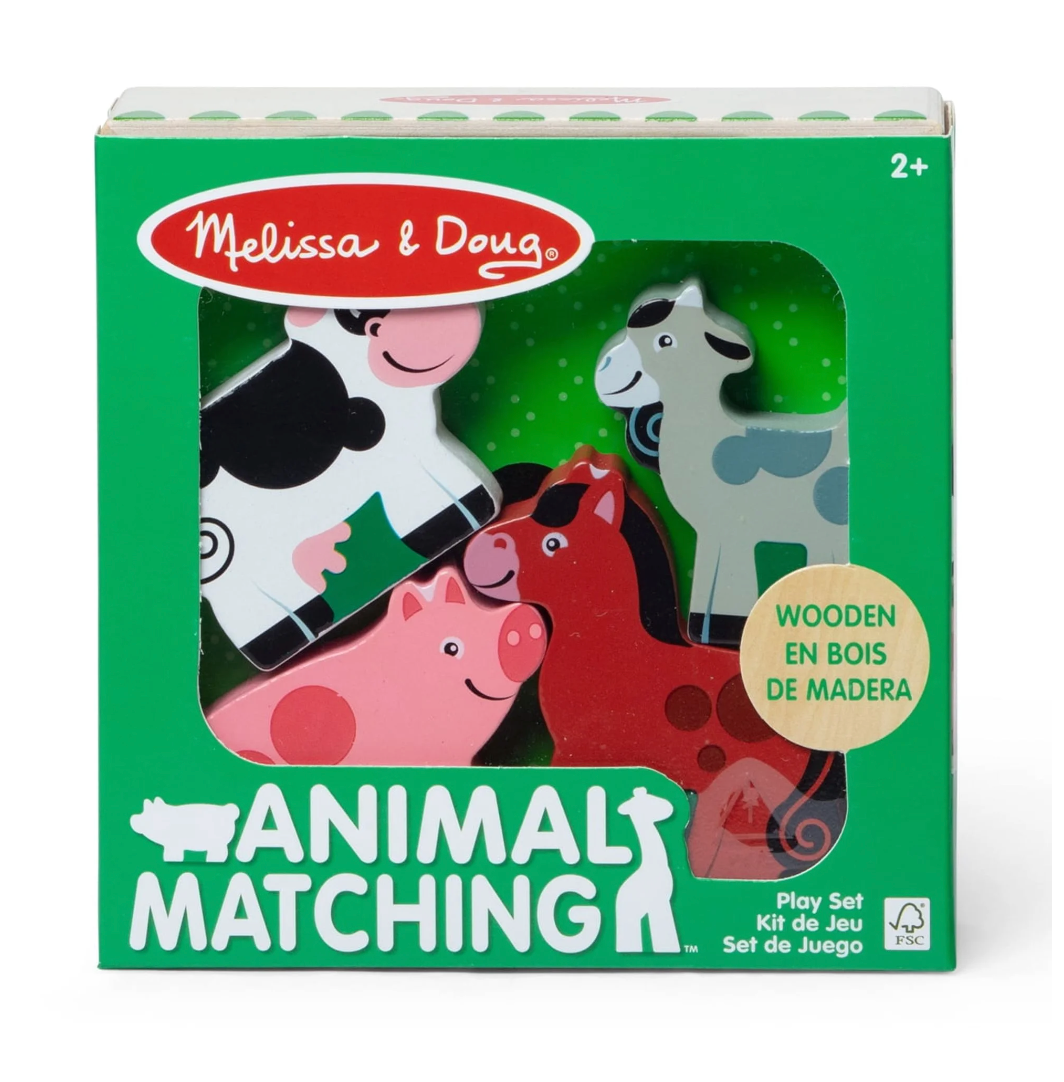 Wooden Animal Matching Farm – Bambola Juguetes
