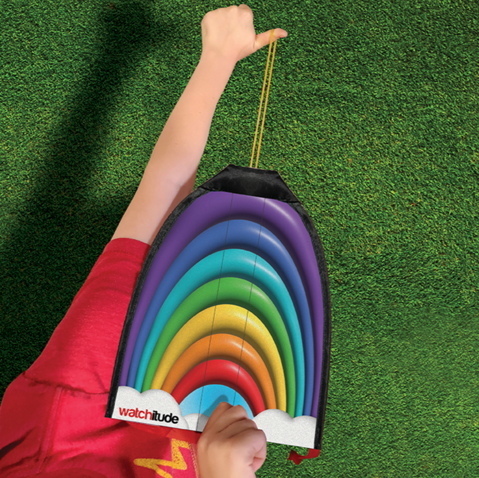 Rubber Band Rocket Kite - Shooting Star & Rainbow – Bambola Juguetes